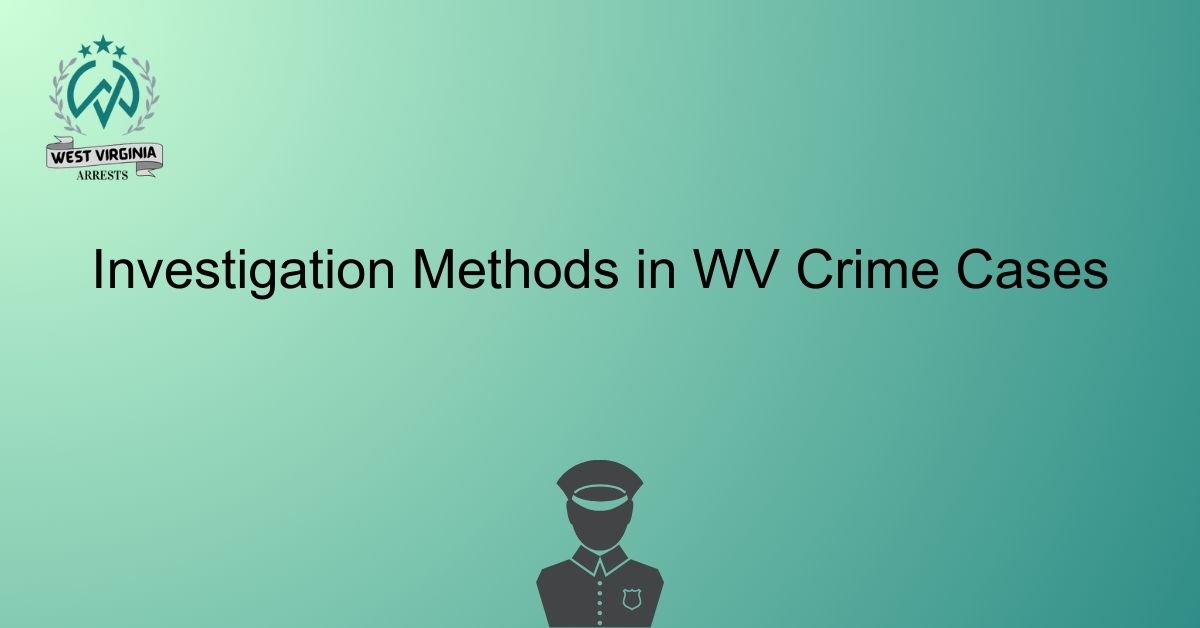 Investigation Methods in WV Crime Cases - Arrests.org WV